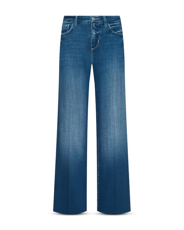L'Agence Petites Scottie High Rise Wide Leg Jeans
