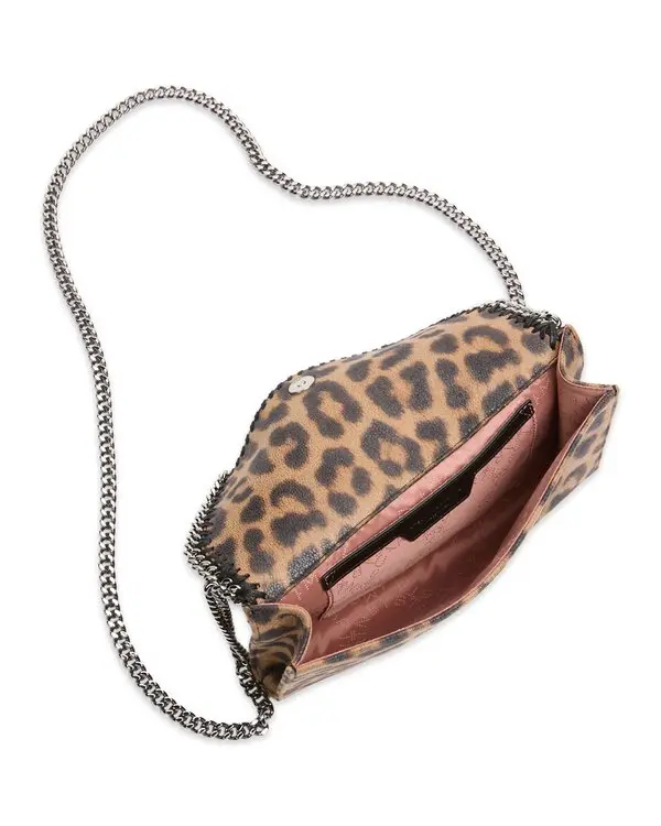 Stella McCartney Falabella Leopard Print Wallet On A Chain
