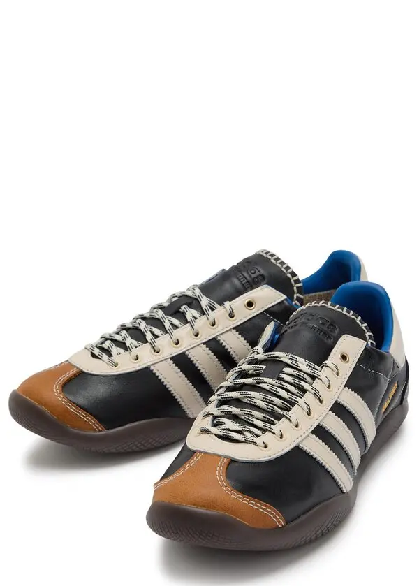WALES BONNER Adidas X Karintha Panelled Leather Sneakers - Black