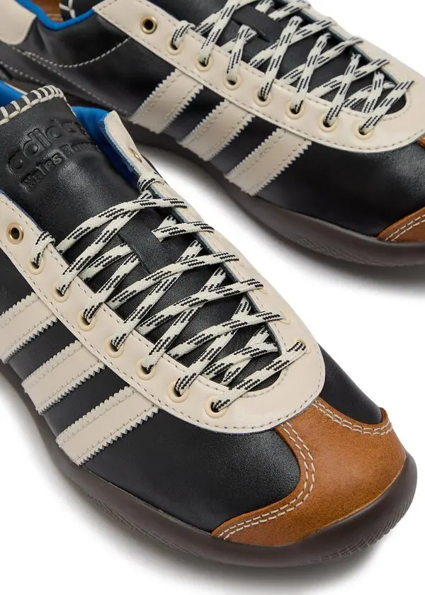 WALES BONNER Adidas X Karintha Panelled Leather Sneakers - Black
