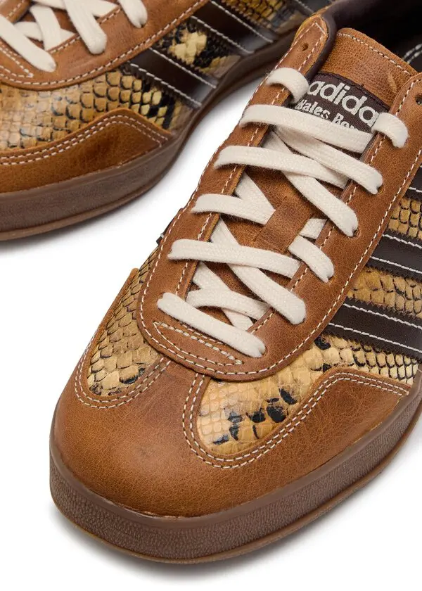 WALES BONNER Adidas X Gazelle Snake-effect Leather Sneakers
