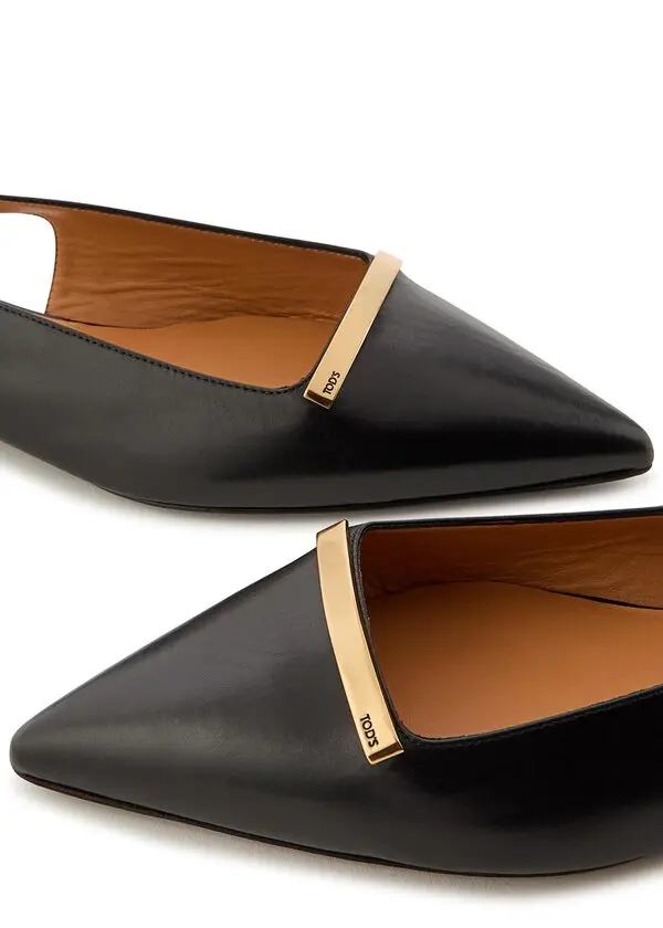 TOD'S Nagoya Leather Slingback Pumps