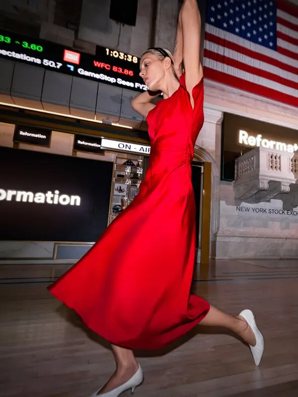 REFORMATION Tierra Dress - Red