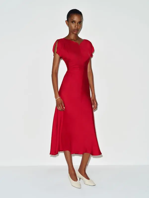 REFORMATION Tierra Dress - Red