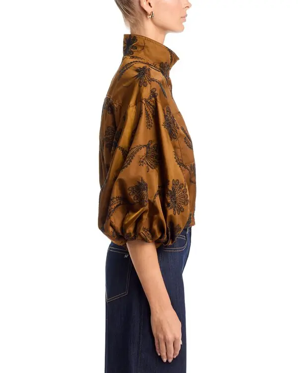 Cinq À Sept Iggy Embroidered Paisley Fan Jacket