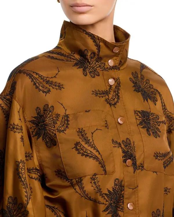 Cinq À Sept Iggy Embroidered Paisley Fan Jacket
