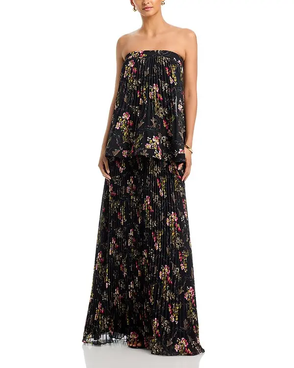 Cinq À Sept Rosaline Love Letter Floral Gown