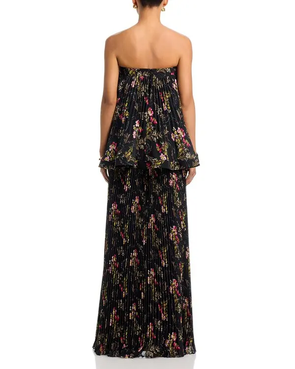 Cinq À Sept Rosaline Love Letter Floral Gown