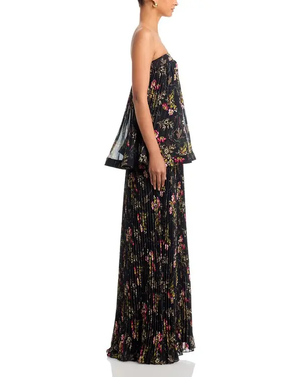 Cinq À Sept Rosaline Love Letter Floral Gown