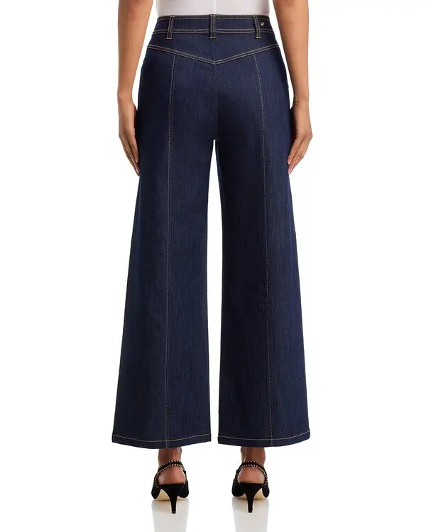 Cinq À Sept Sidoni Mid Rise Wide Leg Jeans