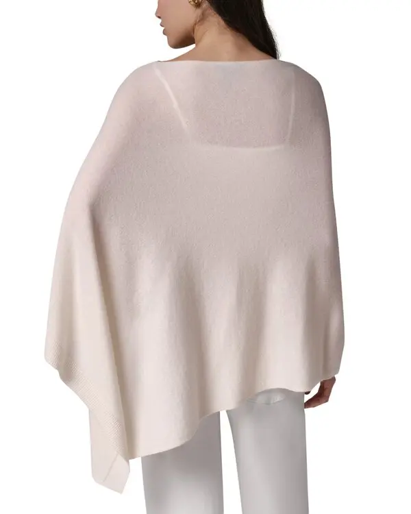 DONNA KARAN WEEKEND Wool & Cashmere Asymmetrical Poncho Sweater