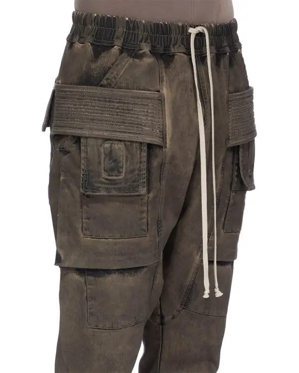 Rick Owens Creatch Regular Fit Cargo Drawstring Pants