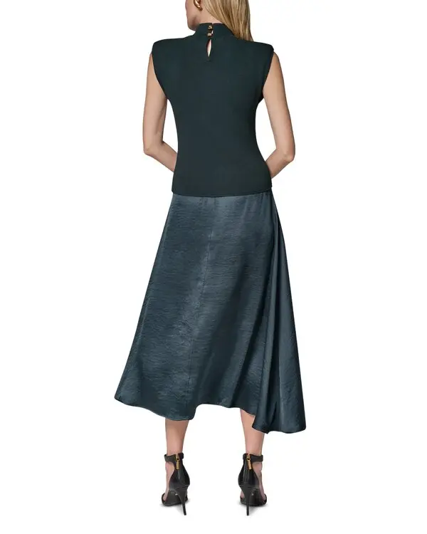 Donna Karan New York Mixed Media Midi Dress