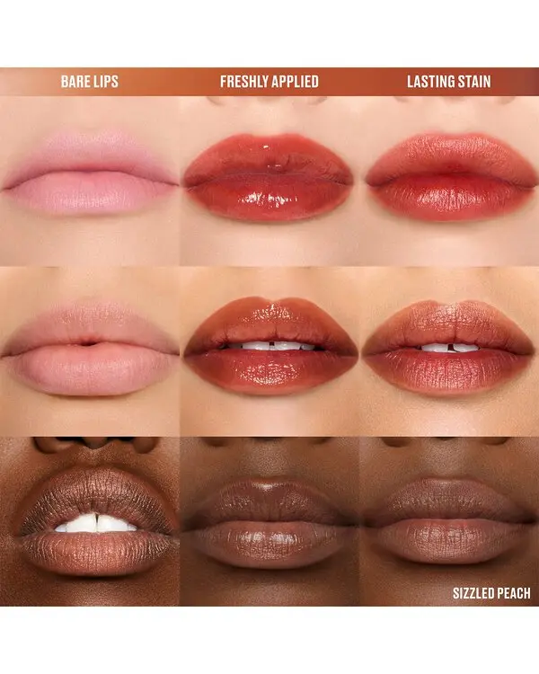 MAC COSMETICS Lustreglass Stainglass Lip Tint - Sizzled Peach