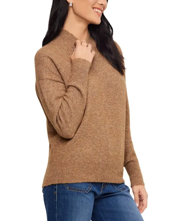 Karen Kane Shawl Collar Drop Sleeve Pullover Sweater - Camel