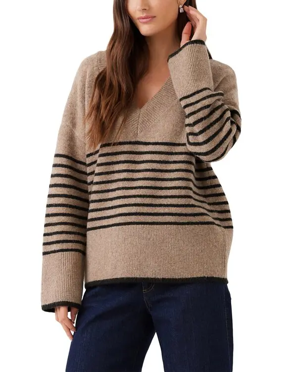 Karen Kane Printed V-neck Sweater