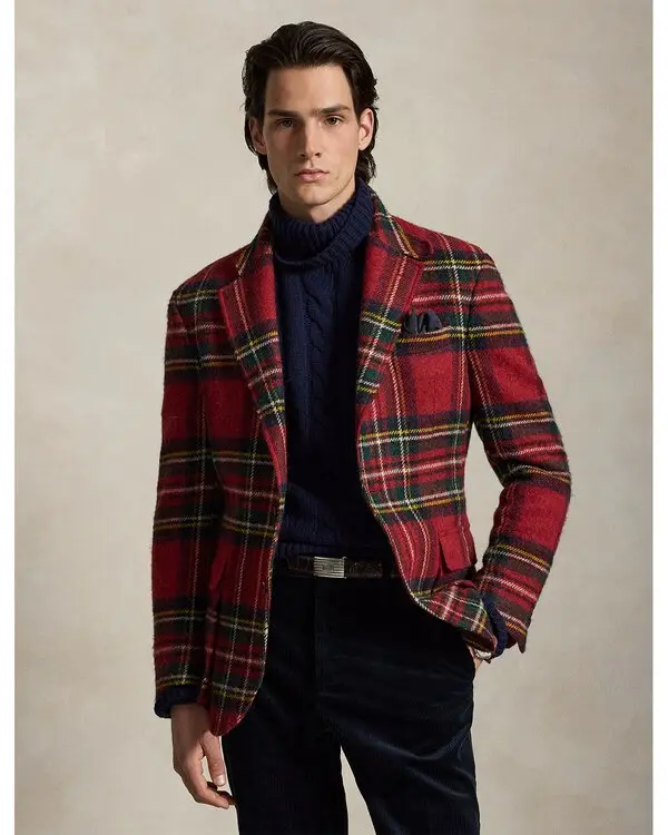 Polo Ralph Lauren The Rl67 Wool Plaid Tweed Jacket