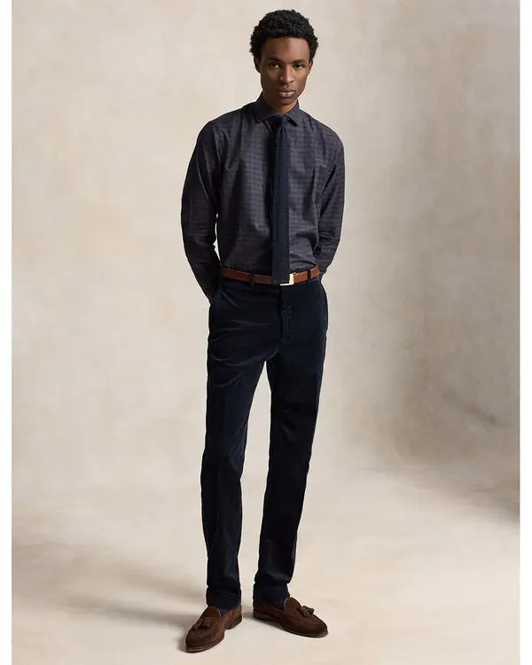 Polo Ralph Lauren Classic Fit Cotton Check Twill Shirt - Black Forest Multi