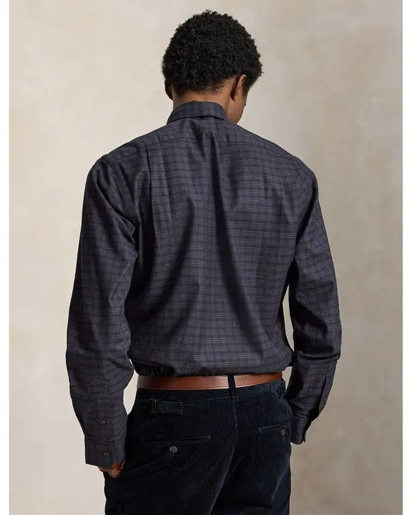 Polo Ralph Lauren Classic Fit Cotton Check Twill Shirt - Black Forest Multi