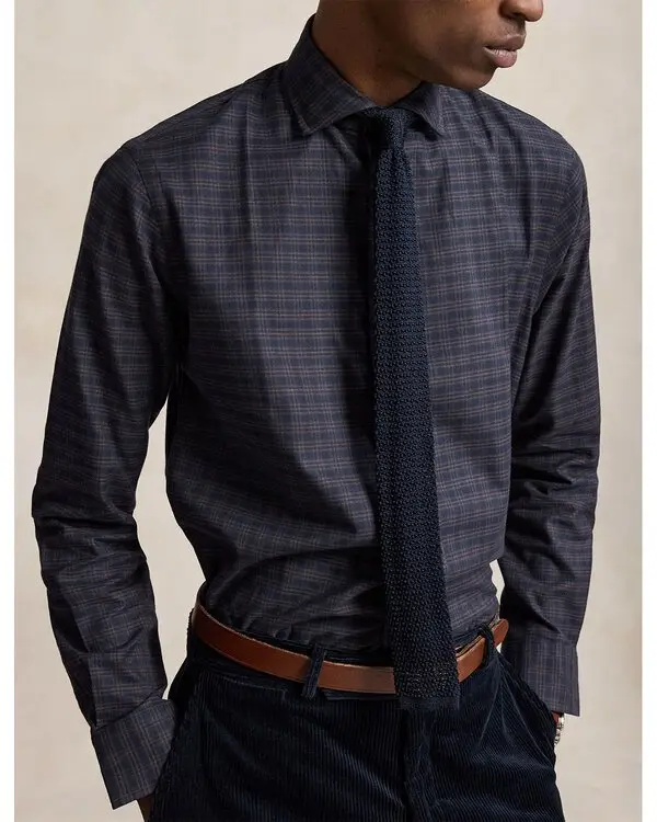 Polo Ralph Lauren Classic Fit Cotton Check Twill Shirt - Black Forest Multi