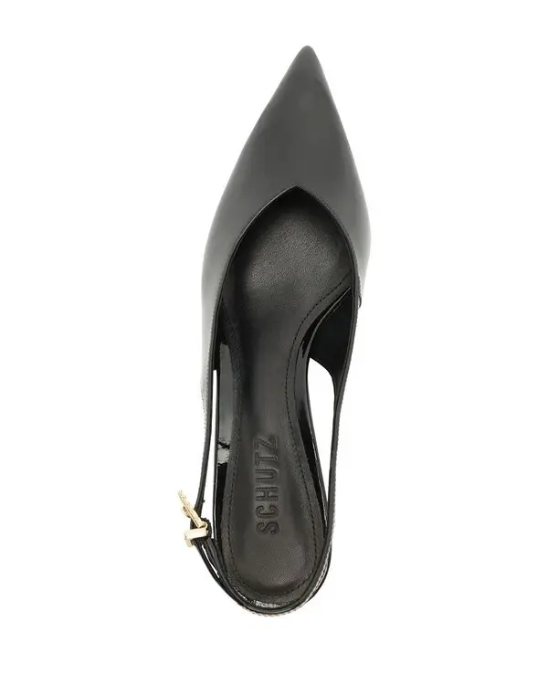 Schutz Alicia Patent Leather Slingback Pumps