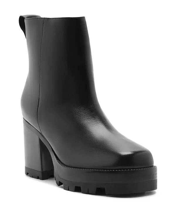 Schutz Leather Platform Boots