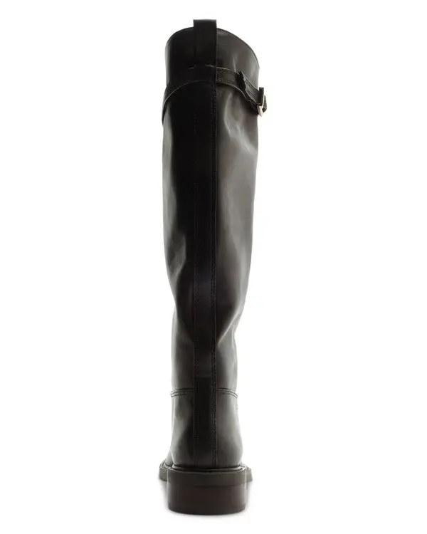 Schutz Bianca Leather Knee High Boots - Maplewood