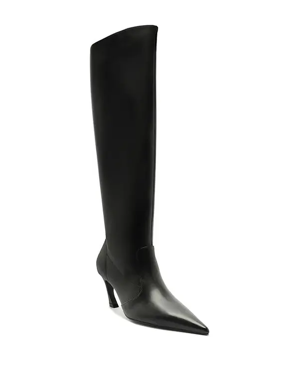 Schutz Lexi Mid Slouch Pointed Toe Boots