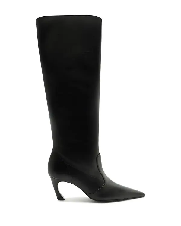 Schutz Lexi Mid Slouch Pointed Toe Boots
