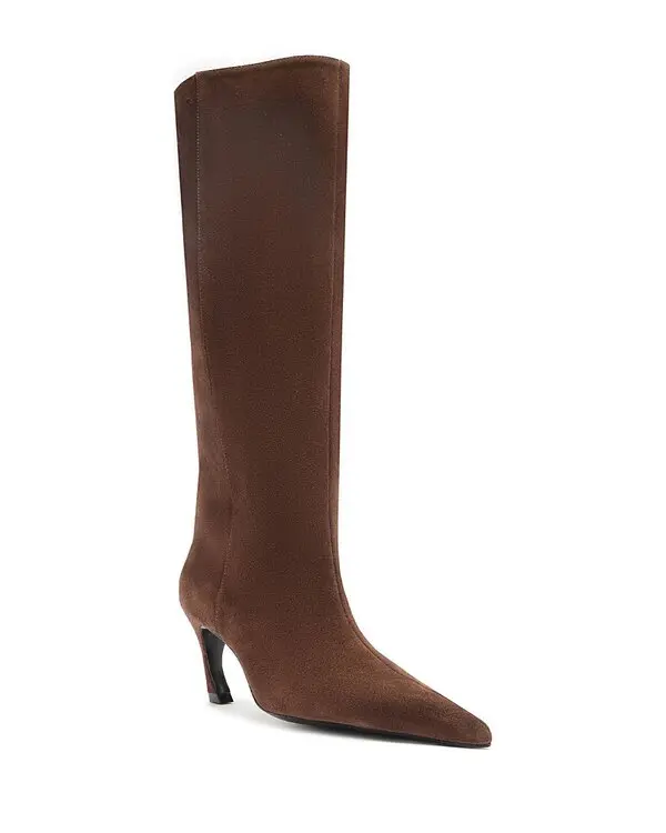Schutz Lexi Suede Pointed Toe Boots