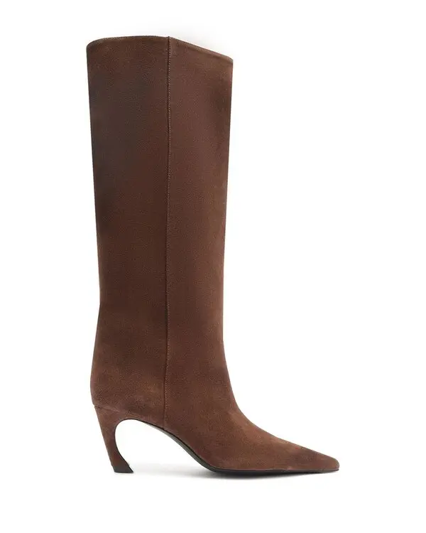 Schutz Lexi Suede Pointed Toe Boots