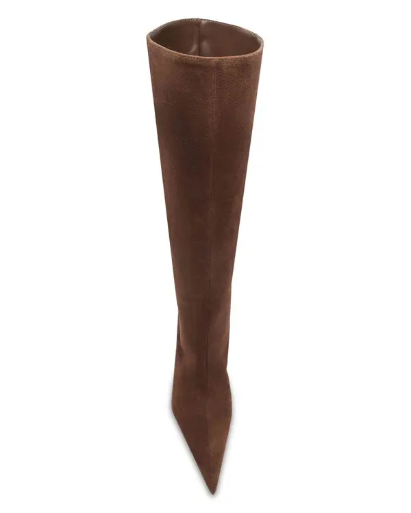 Schutz Lexi Suede Pointed Toe Boots