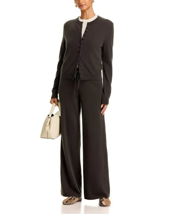 LISA YANG Sofi Cashmere Trousers - Dark Fern