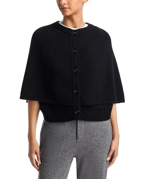 LISA YANG Quinnie Cashmere Button Front Cape
