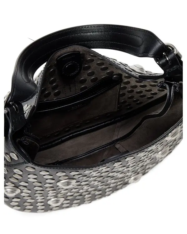 Polo Ralph Lauren Studded Leather Shoulder Bag