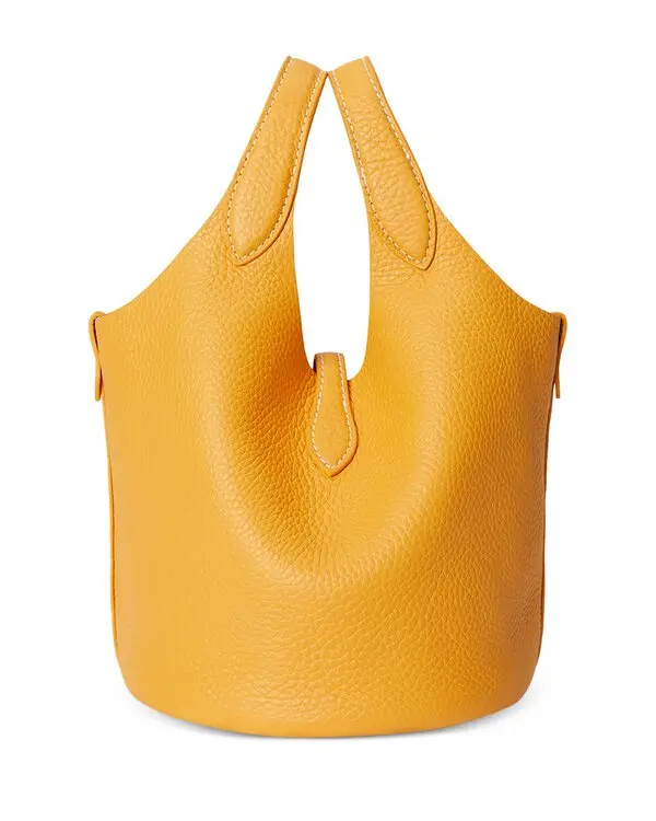 Polo Ralph Lauren Polo Play Small Leather Crossbody Tote - Orange