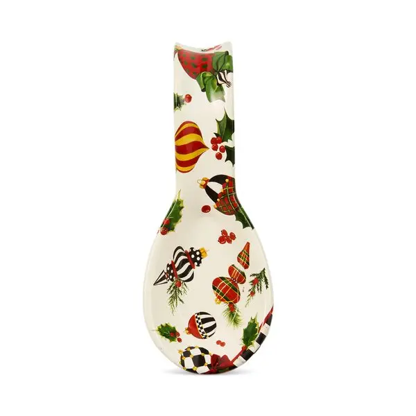 MACKENZIE-CHILDS Deck The Halls Spoon Rest