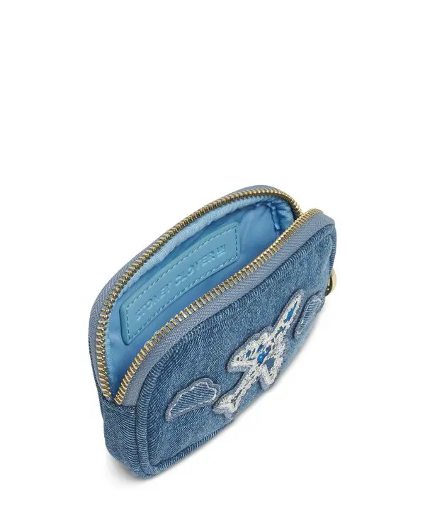 Stoney Clover Lane Liberty Fabric Airplane Patch Micro Pouch