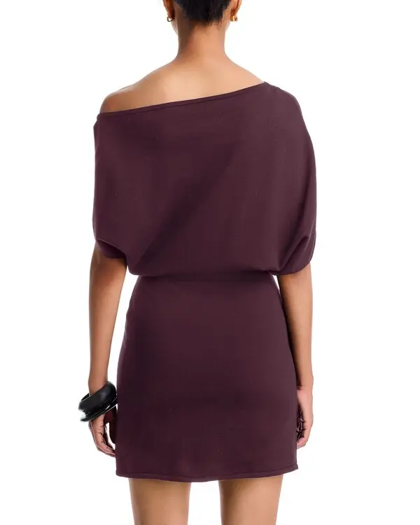 Simkhai Shania Asymmetric Mini Dress - Fig