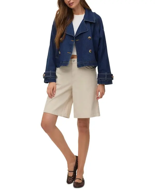 Vero Moda Short Denim Trench Coat