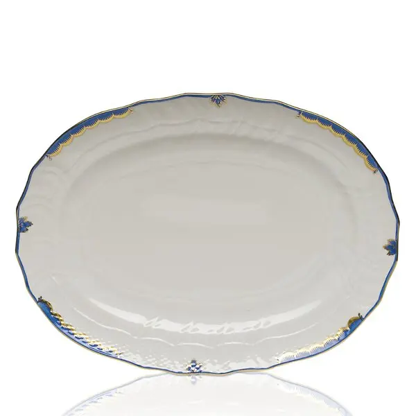 HEREND Princess Victoria Blue Platter