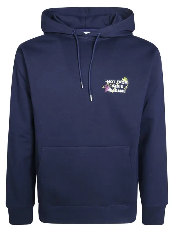 Drole De Monsieur Cotton Sweatshirt With Scripta Graphic