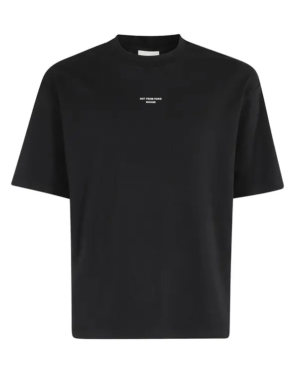 Drole De Monsieur 100% Cotton T-shirt - Black