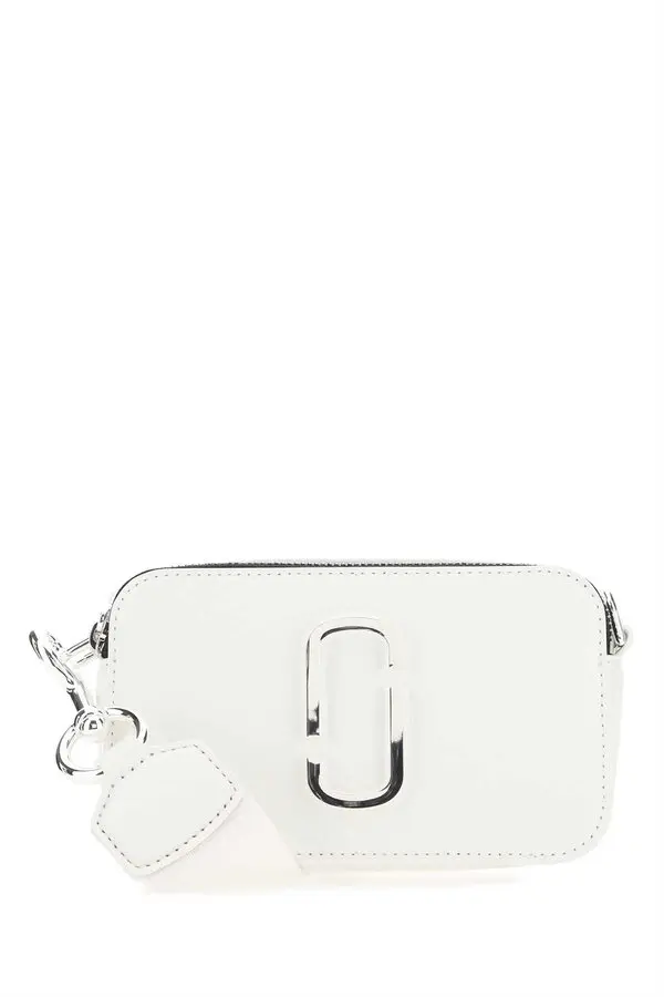 Marc Jacobs Snapshot Leather Crossbody Handbag - White