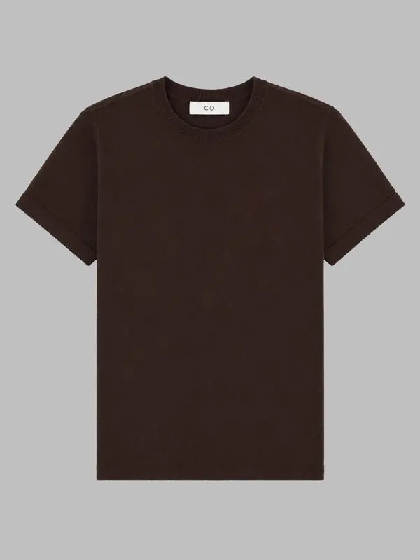 Co Cashmere Crewneck T-shirt - Brown