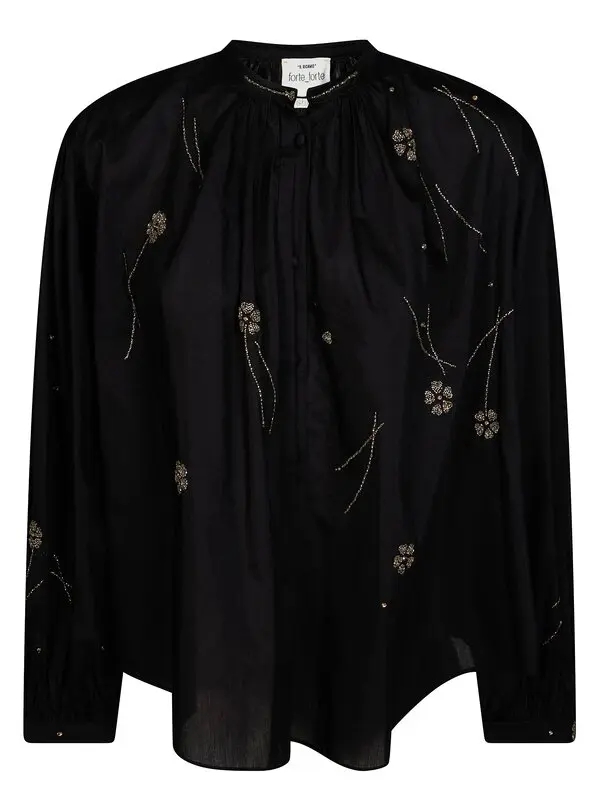 FORTE_FORTE Embroidered Sail Bohemian Shirt