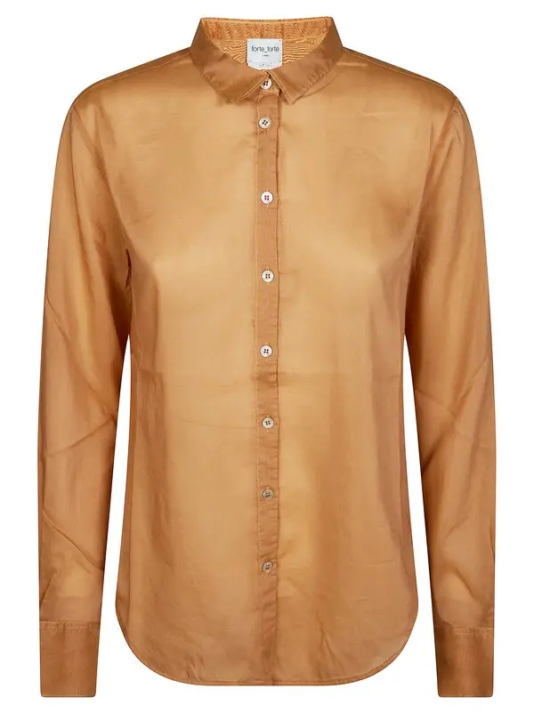 FORTE_FORTE Cotton-silk Regular Fit Shirt