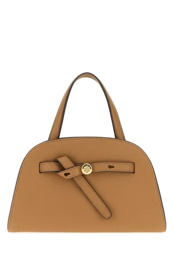 Tory Burch Leather Mini Romy Handbag - Camel