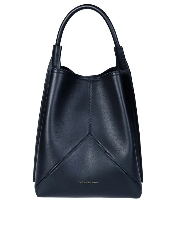 Victoria Beckham Calf Leather Bucket Shoulder Bag - Nero