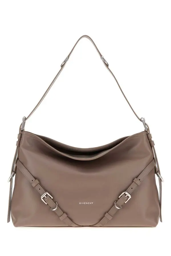 Givenchy Leather Shoulder Handbag - Grey